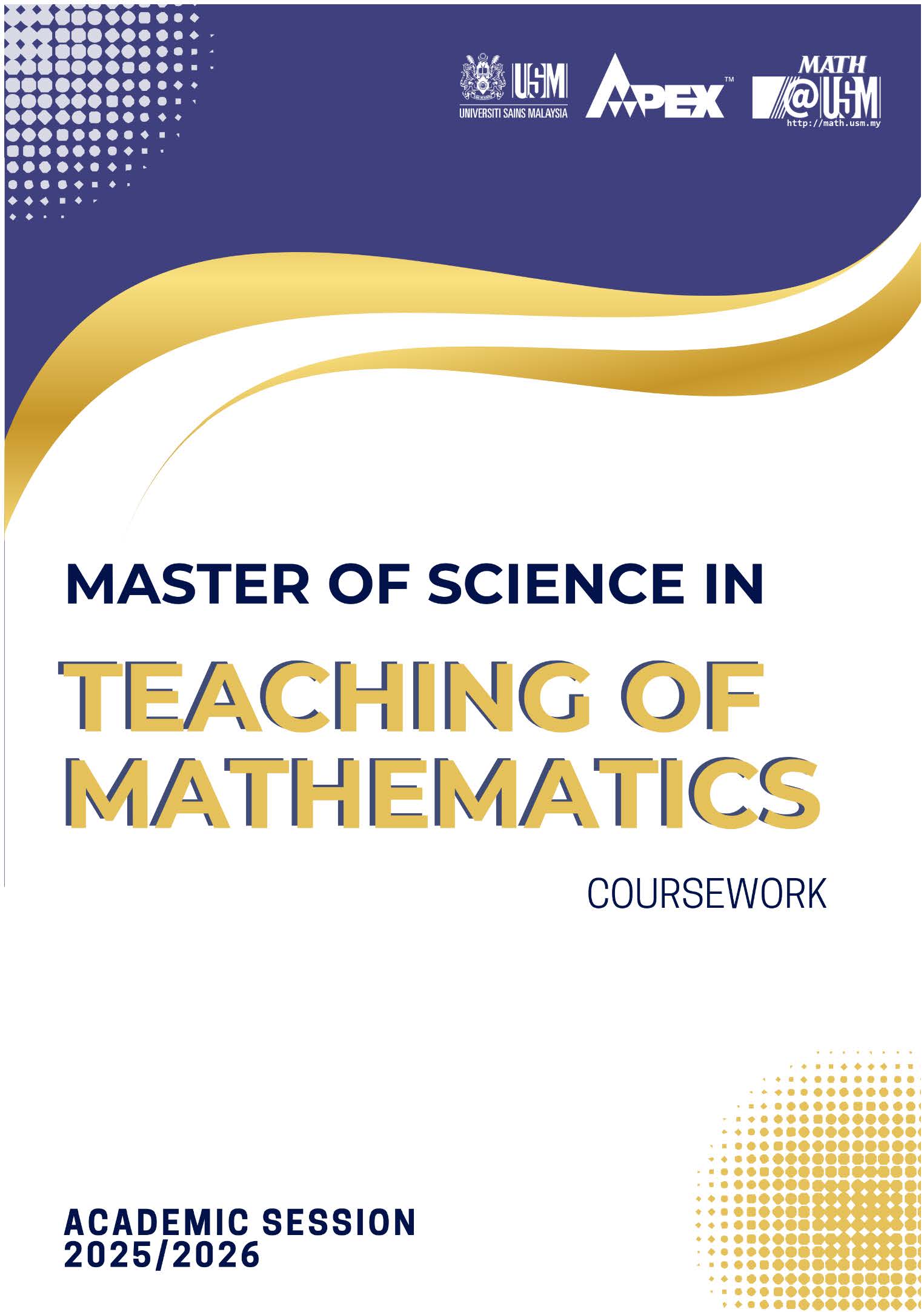 Master of Science in Teaching of Mathematics